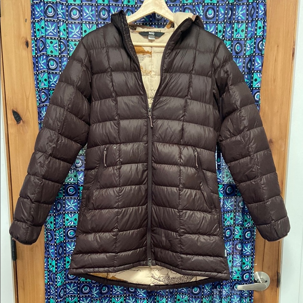 Rei Co-Op Thigh Length Down Puffer Jacket - Gem